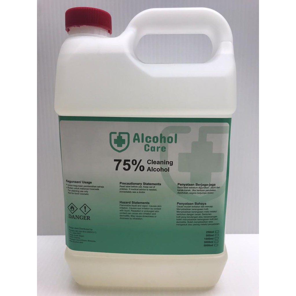 *READY STOCK* (3000ml) Disinfectant Spray 75% Disinfectant Cleaning / Rubbing Alcohol (3000ml ...