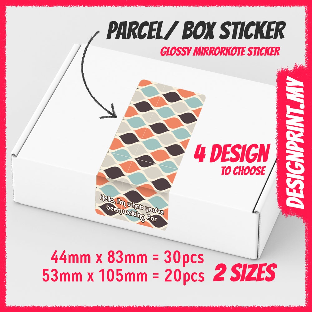 Thank You Retro Sticker for Box Packaging Fragile | Stiker Terima Kasih ...