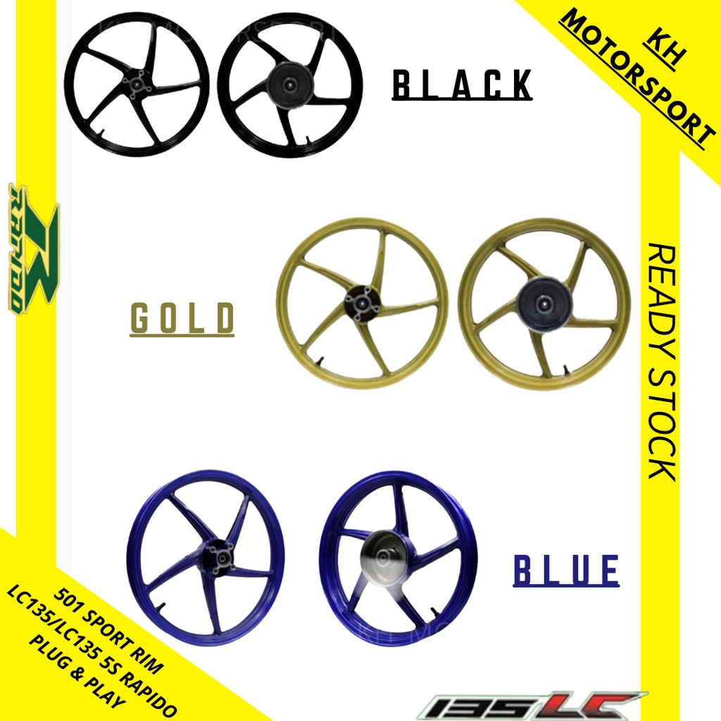 501 SPORT RIM LC135/LC135 5S RAPIDO PLUG & PLAY | Shopee Malaysia