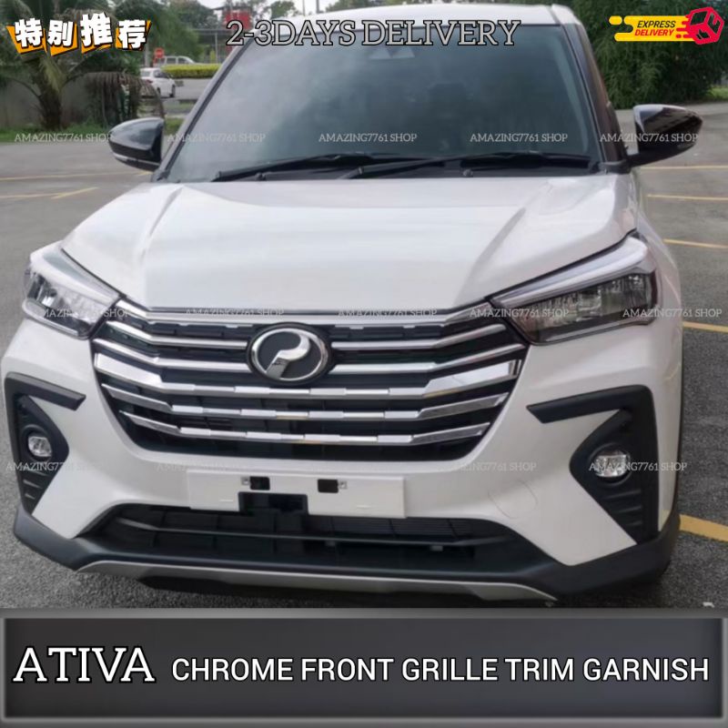 AMAZING PERODUA ATIVA CHROME FRONT GRILLE TRIM GARNISH FRONT GRILL ...