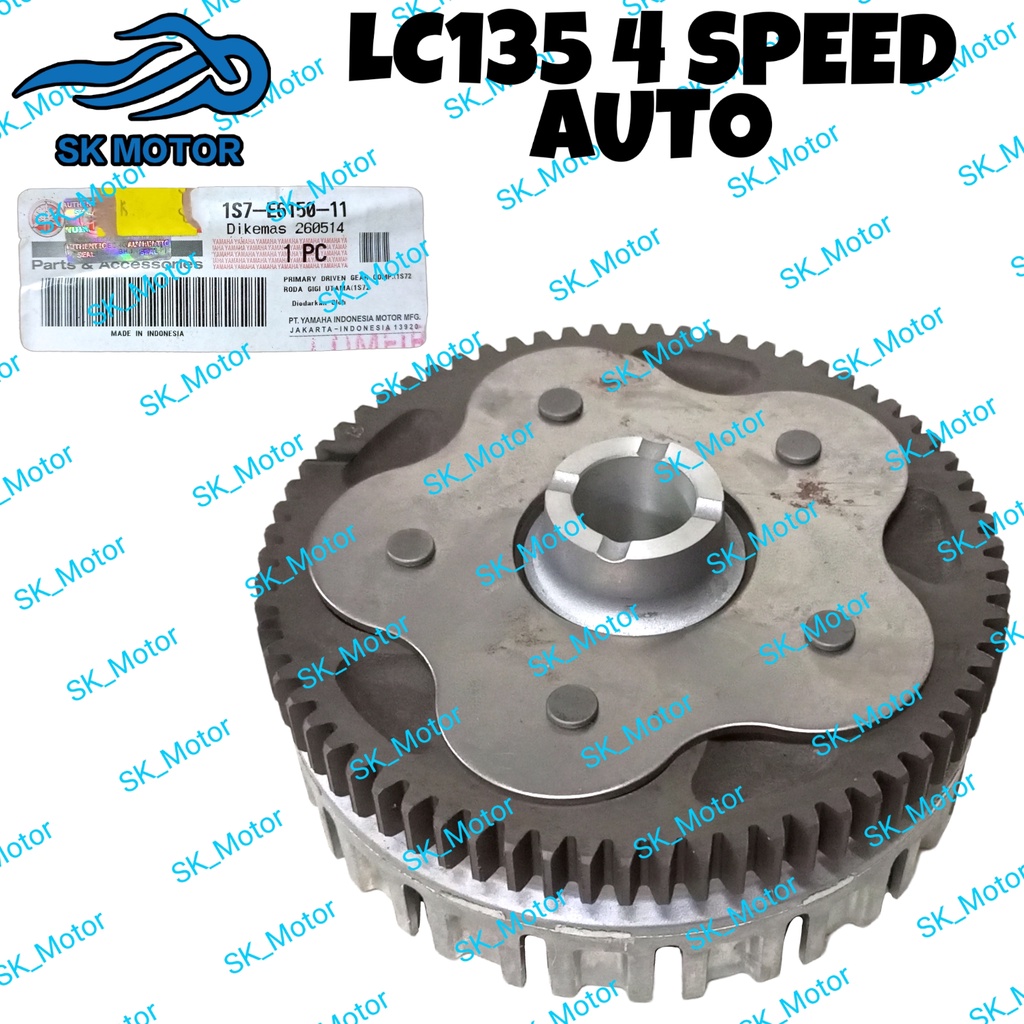 Yamaha LC135 LC 4 SPEED AUTO 4S Original Primary Driven Gear / Clutch Gear / Mangkuk Klac Clutch ...