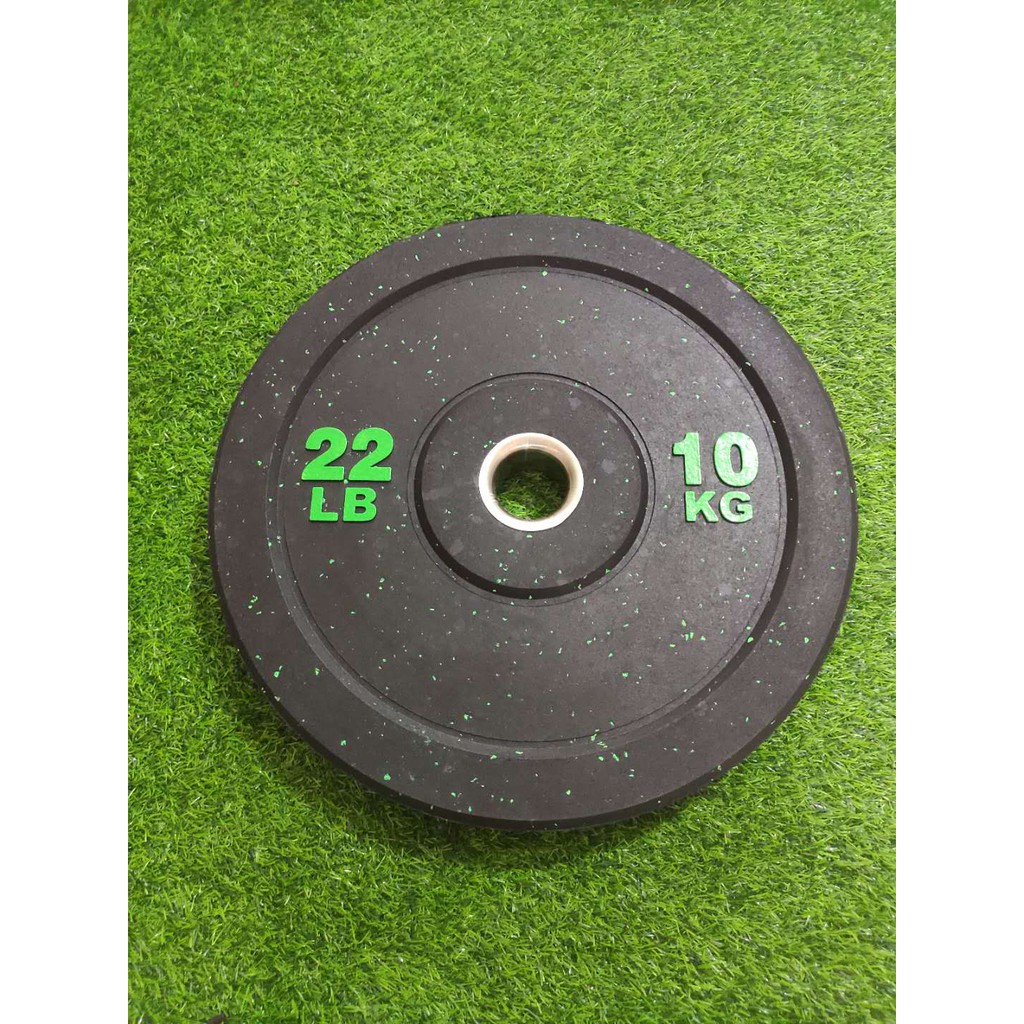 Hi Temp Bumper Plates 10KG Olympic Weight Plate 5cm Rubber Gym Weights ...