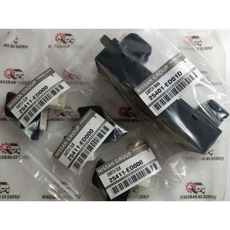 GENUINE Nissan Livina Latio / X-Trail T31 Power Window Main Switch ...