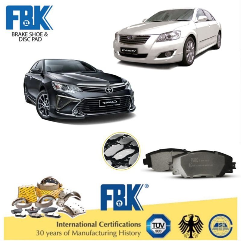 FBK Disc Brake Pad Front FD2841S - Toyota Camry ACV40 ACV50 | Shopee Malaysia