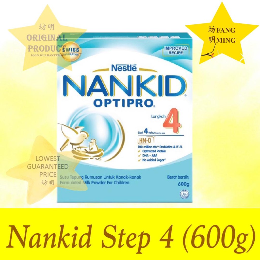 Nestle Nankid Optipro Step 4 HM-O (600g) | Shopee Malaysia