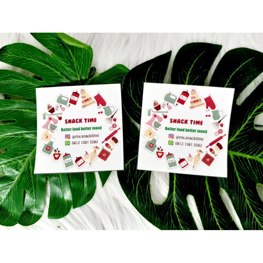 Box Sticker 8x8 cm Custom Promotion Souvenir | Shopee Malaysia