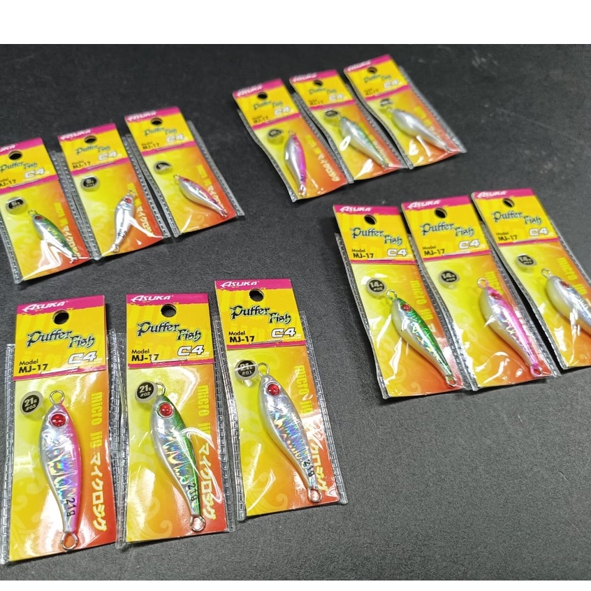 ASUKA MJ-17 PUFFER FISH C4 MICRO JIG 5G/10G/14G/21G | Shopee Malaysia