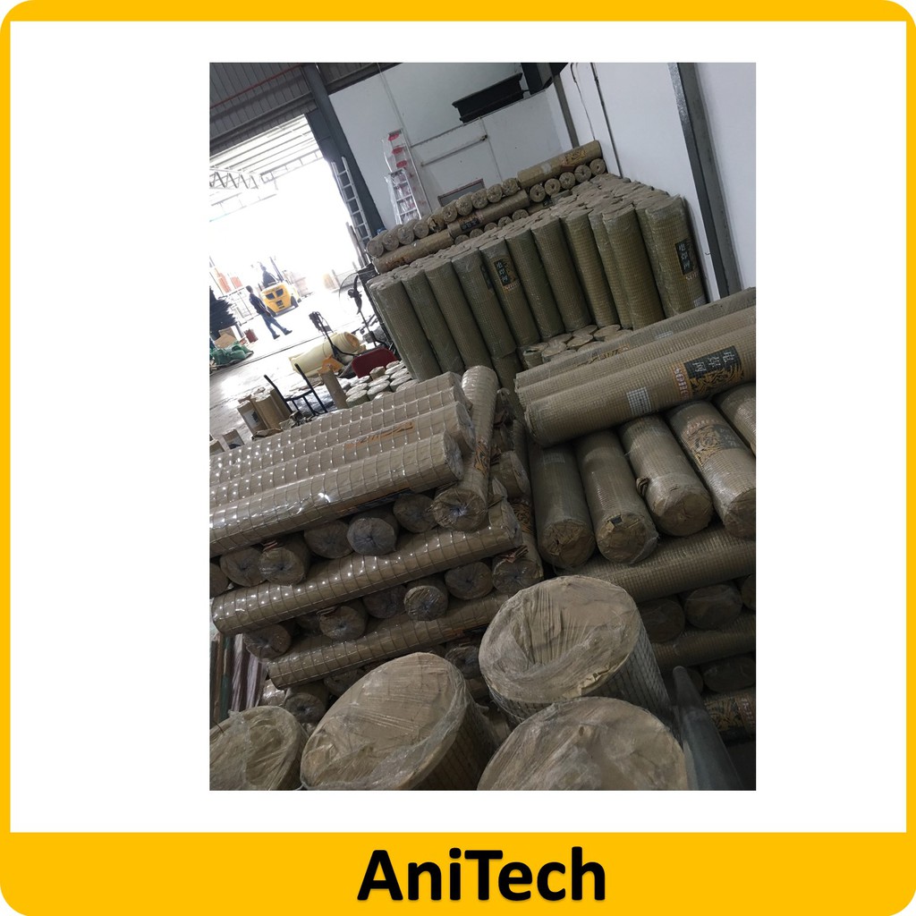 15 Meter (50 Feet) Galvanized BRC Welded Iron Wire Mesh Net Netting ...