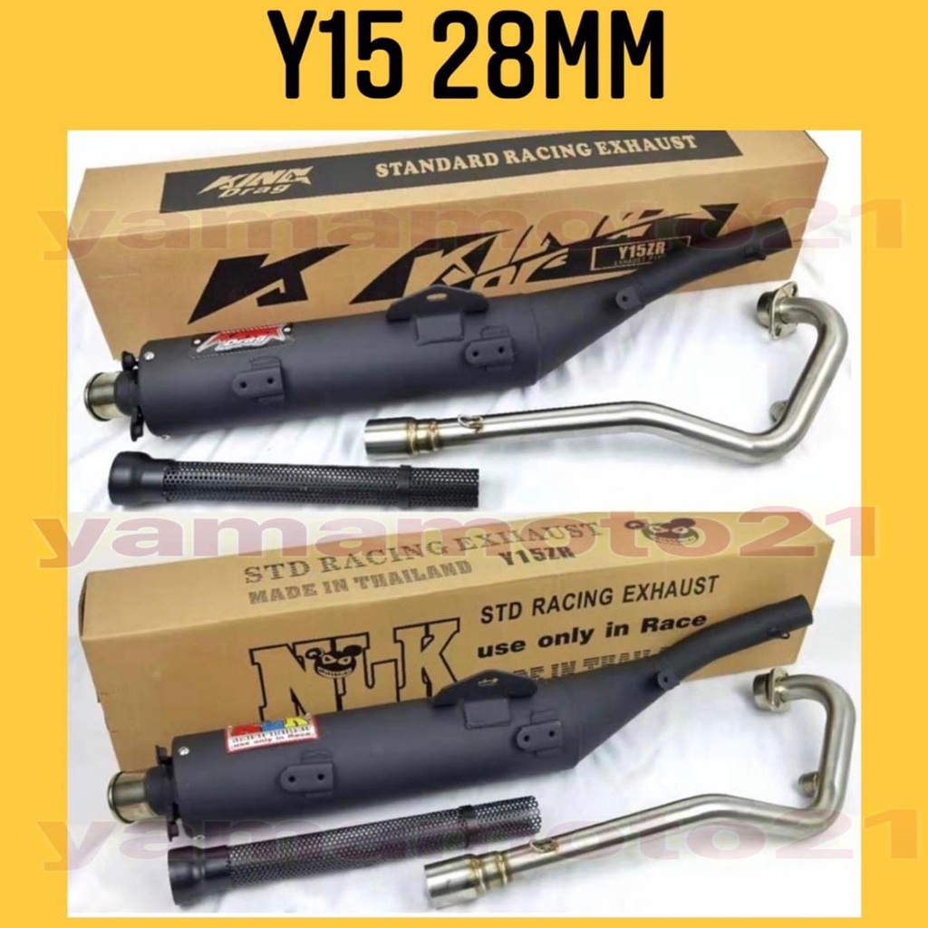 NLK Exhaust Y15ZR Cutting Standard 28mm 32mm NLK Exhaust YAMAHA YSUKU Y15 Y15ZR 28mm EKZOS EXZOS ...