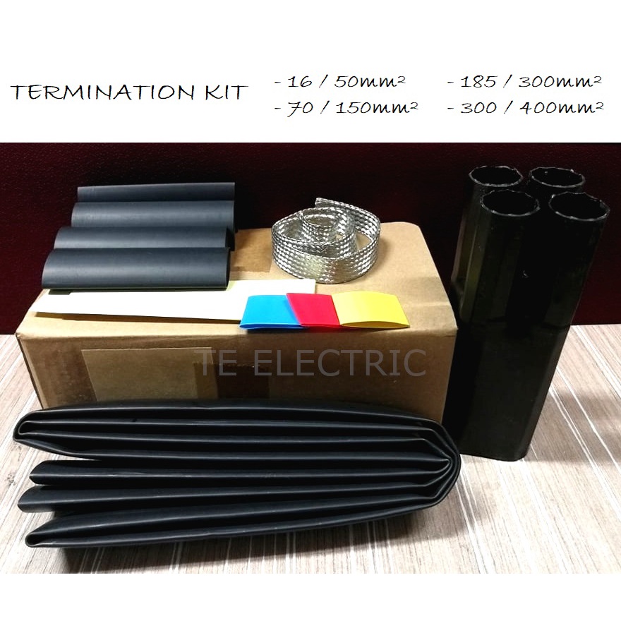 HEAT SHRINK TERMINATION KIT FOR 1 KV 4 CORE CABLE 16 / 50mm² 70 ...