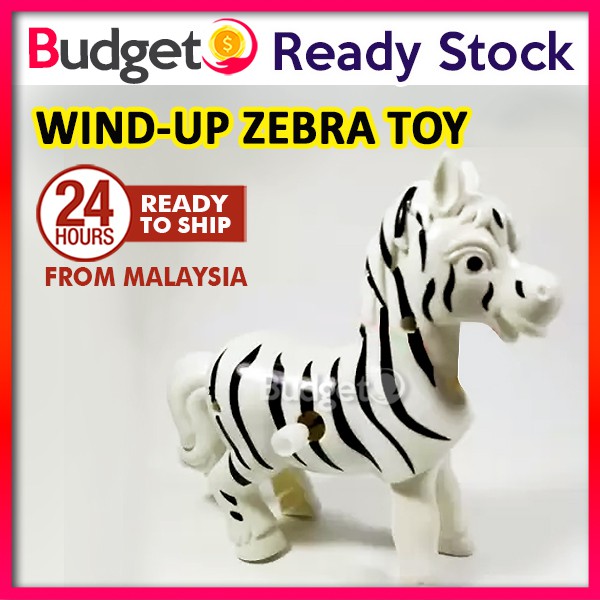 Ready Stock*Wind-up Zebra Toy Kids Animal Toys Toddler Play Toy ...