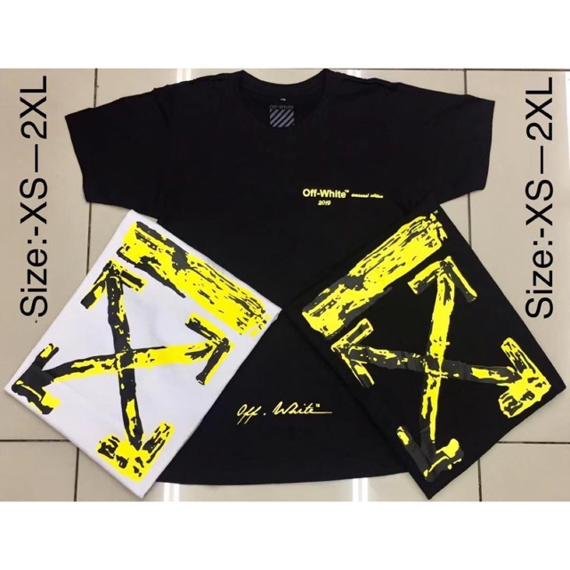 Offwhite Cross Kaws High Quality Unisex Tshirt 💯 Cotton 200GSM New ...