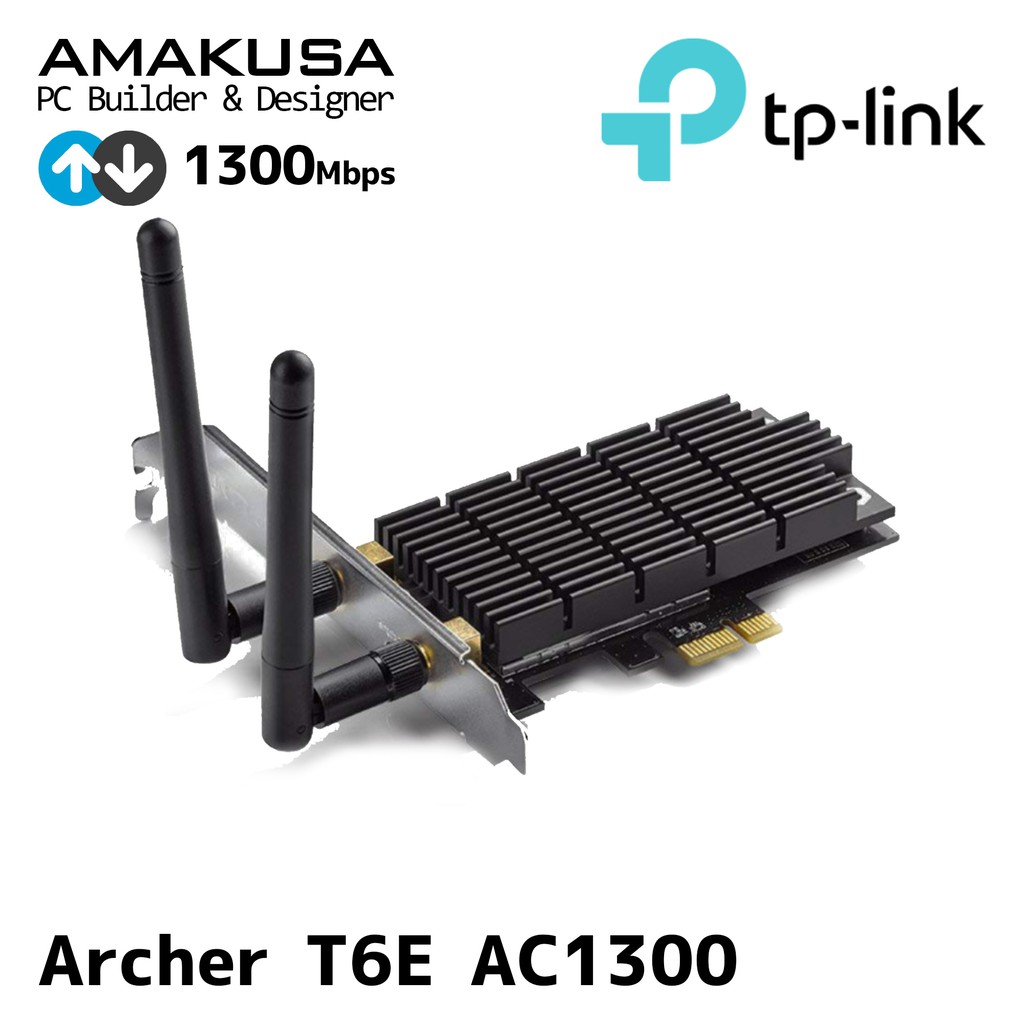 TP-Link Archer T6E AC1300 Dual Band PCIe Express WIFI Adapter AMAKUSA ...