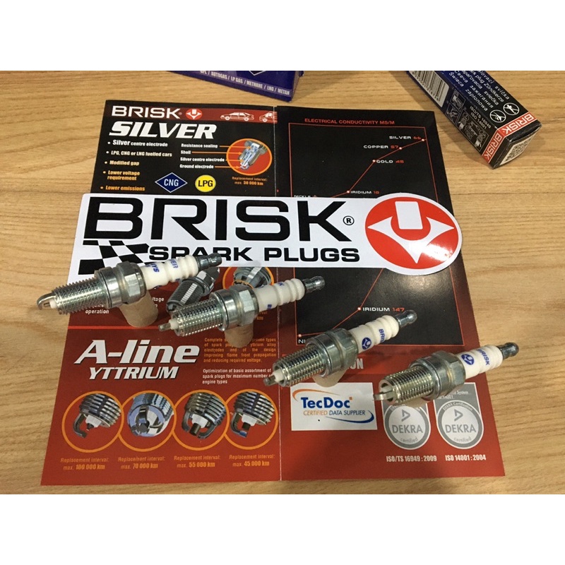 Brisk Silver Ricing Spark Plug (Perodua:myvi 07-16& Daihatsu & suzuki)BR14YS | Shopee Malaysia