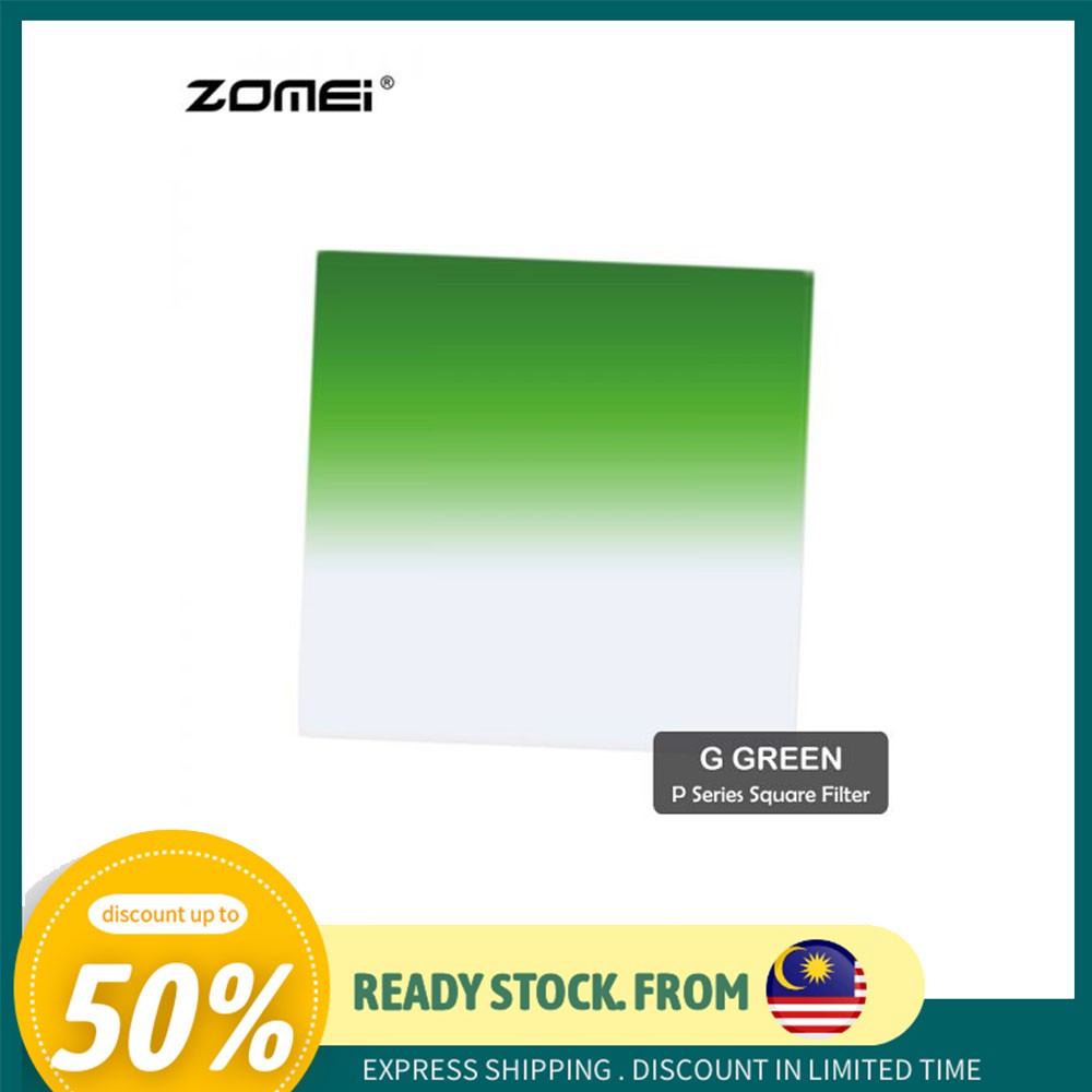 🔥 Ready Stock 🔥 Concept F Zomei G Green Graduated Green Color Square Filter | Shopee Malaysia