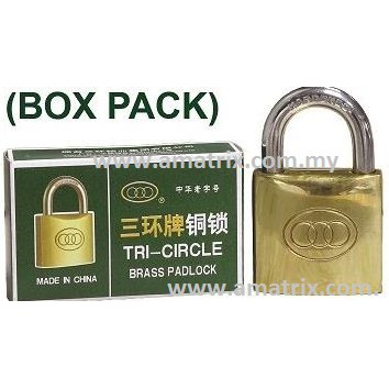 Tri-Circle Solid Brass Padlock 20mm,25mm,32mm,38mm,50mm | Shopee Malaysia