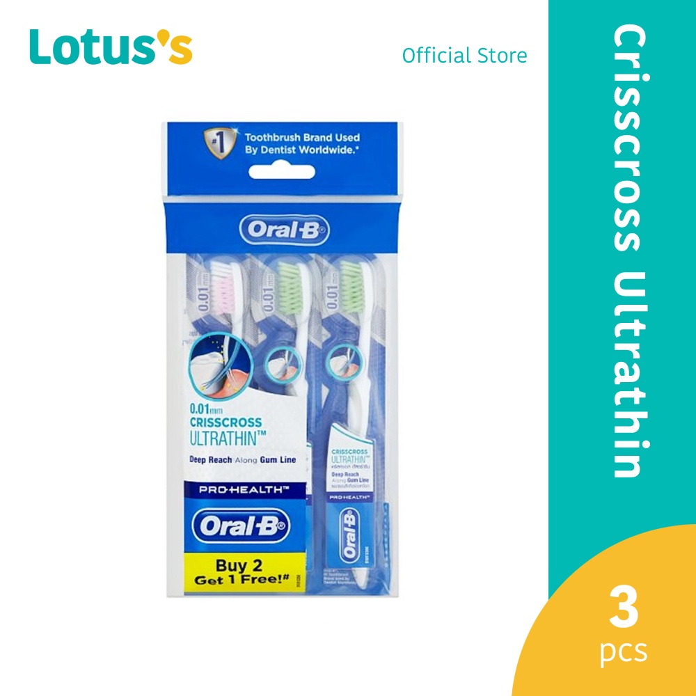 Oral B Toothbrush Criss Cross Ultrathin 3S | Shopee Malaysia