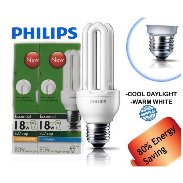 Philip E27 18W Cool Daylight Bulb | Shopee Malaysia