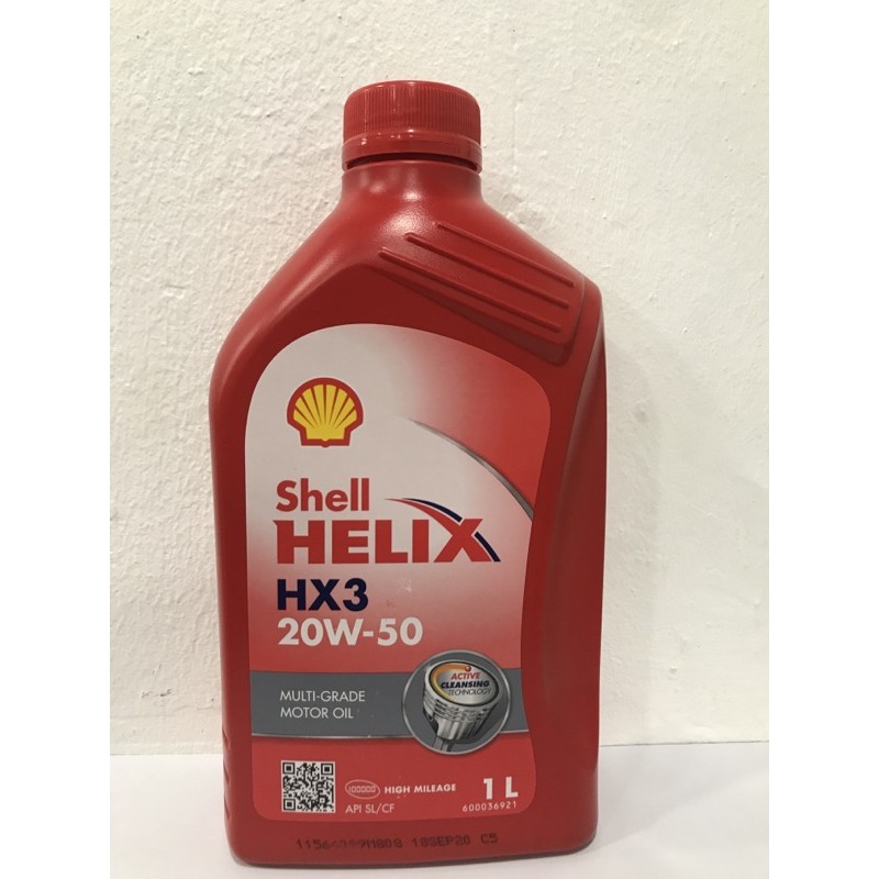 Shell Helix HX3 20W-50 Mineral Motor Oil (1 Liter) | Shopee Malaysia