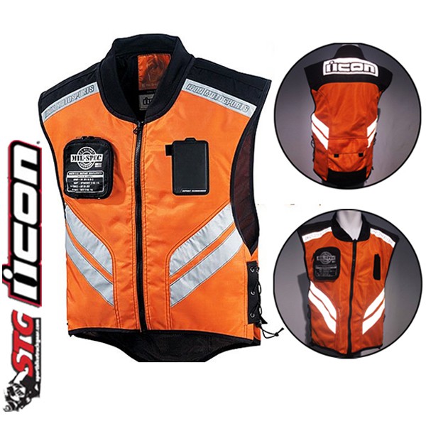 ICON Motor Motorcycle Riding outdoor reflection Safety Vest Motor ...