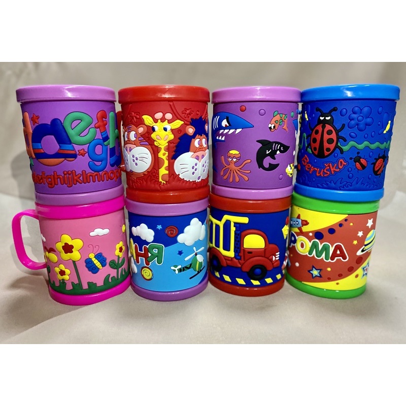 ‼️READY STOCK‼️ Cawan Plastik Bertangkai Berlapis Getah / Hadiah Murah ...