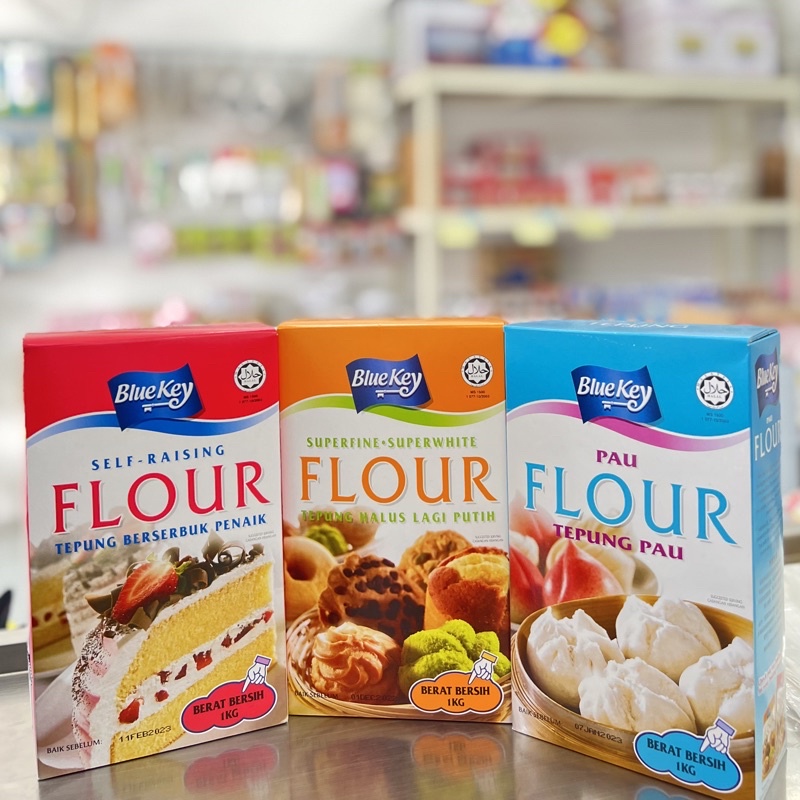 BLUEKEY FLOUR 1KG BLUEKEY SELF-RAISING / BLUEKEY PAU FLOUR / BLUEKEY ...