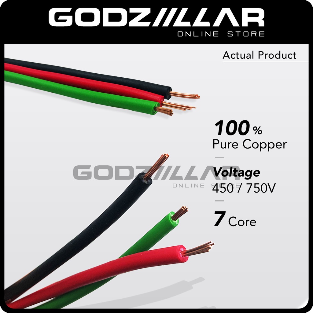 (Godziillar) PVC Insulated Cable 1.5mm / 2.5mm | Auto Control Cable ...