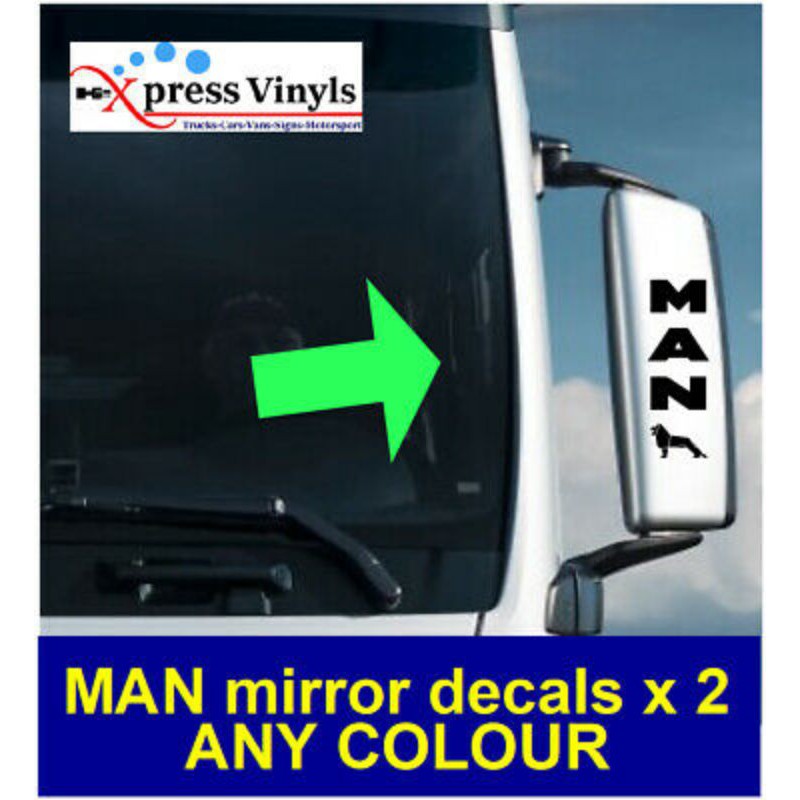 MAN truck mirror decals x 2. TGS TGX stickers | Shopee Malaysia