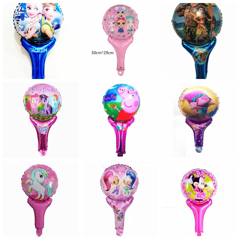 [M'SIA READY STOCK]]1pc Cartoon Design Handheld Party Foil Balloon For ...