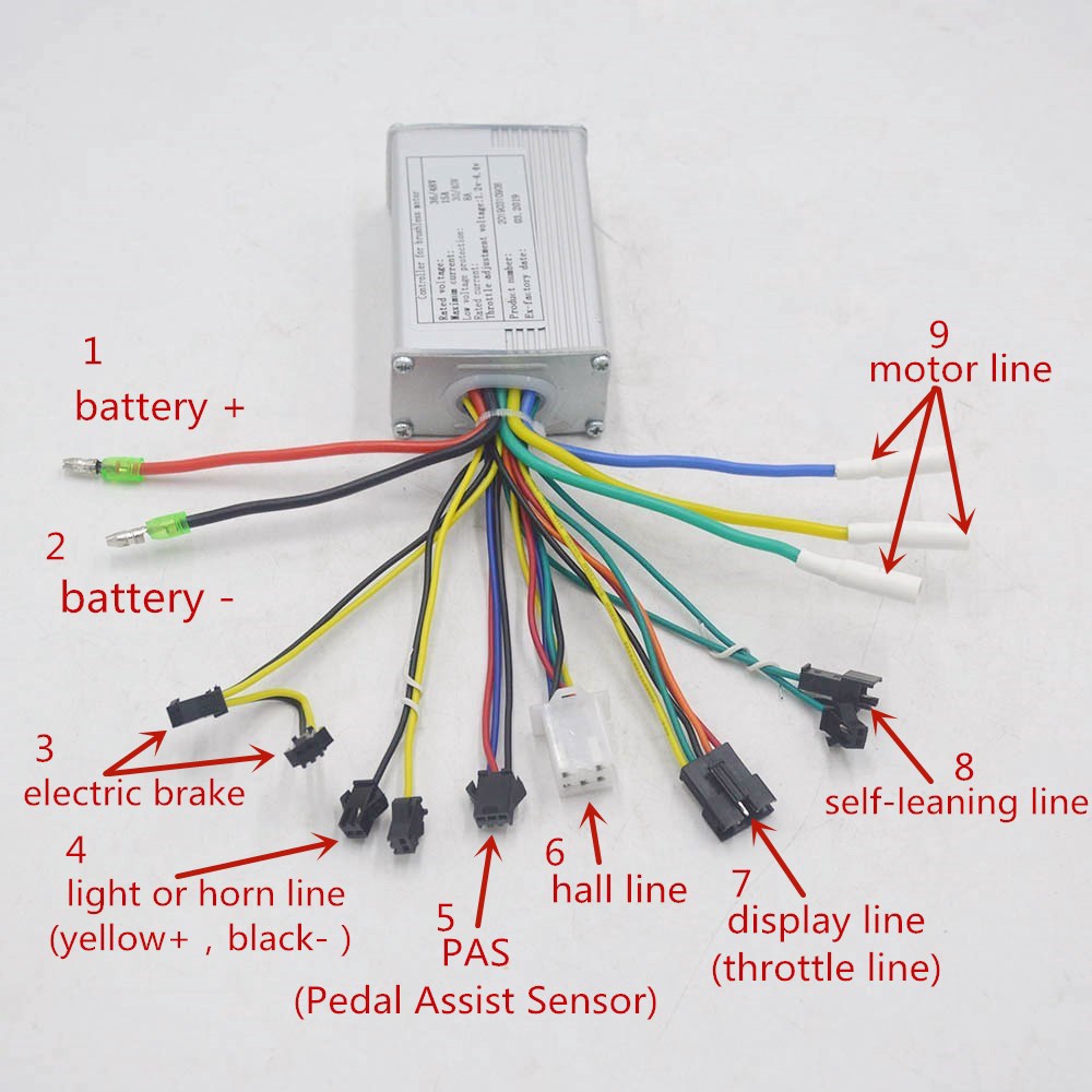 Brushless Controller Parts 1pc 36V/48V 350W Folding bicycle E-bike ...