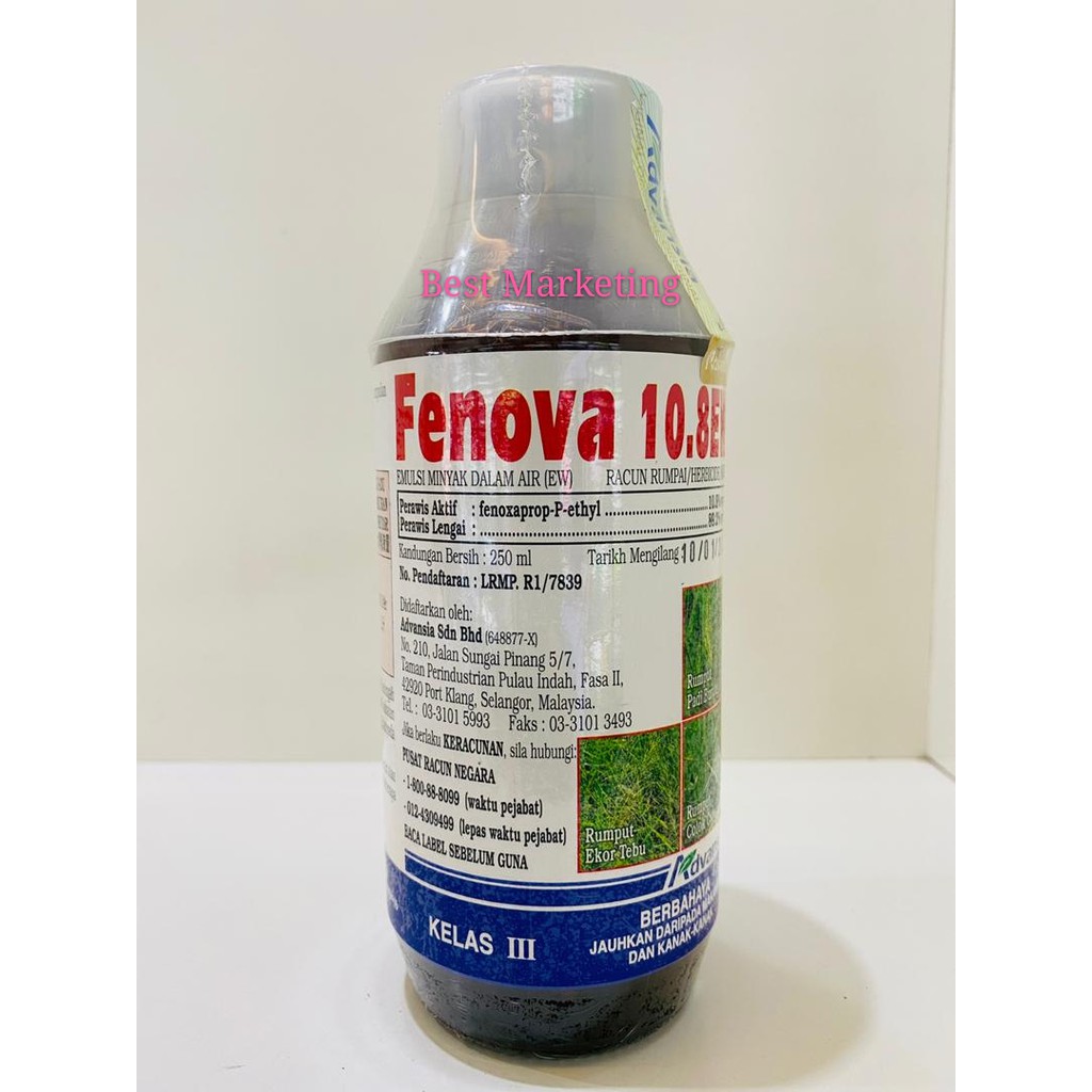 250ML FENOVA 10.8EW ADVANSIA / Colok Cina / Sambau | Shopee Malaysia