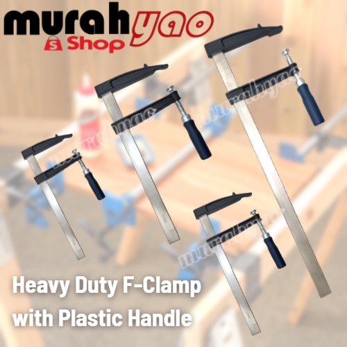 Murahyao Heavy Duty F-Clamp with Plastic Handle F Clamp Sliding Bar ...