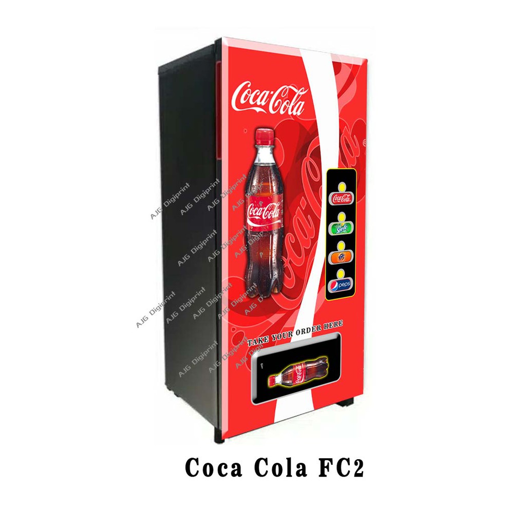 Fridge stickers 1 and 2 door Coca cola Motif units | Shopee Malaysia