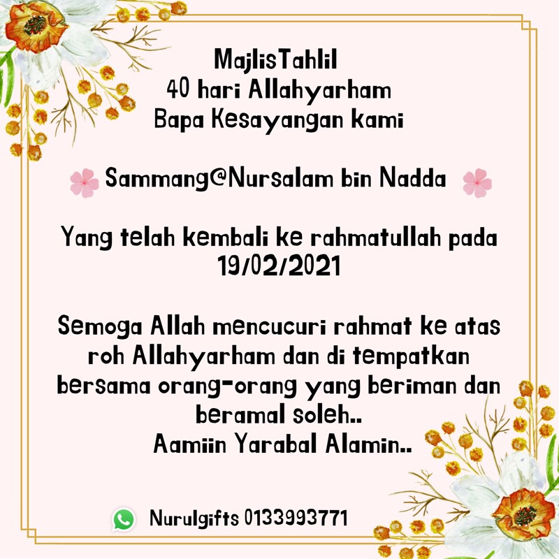 35pcs STICKER TAHLIL/DOA SELAMAT/MAJLIS KESYUKURAN CUSTOMADE | Shopee ...
