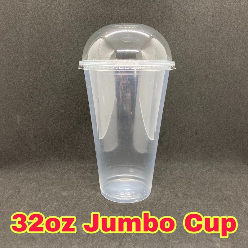 TAPAU - EC 32oz PP Cup with Dome Lid [ 50sets ] Disposable 32oz Plastic Cup /Drinking / Popcorn ...