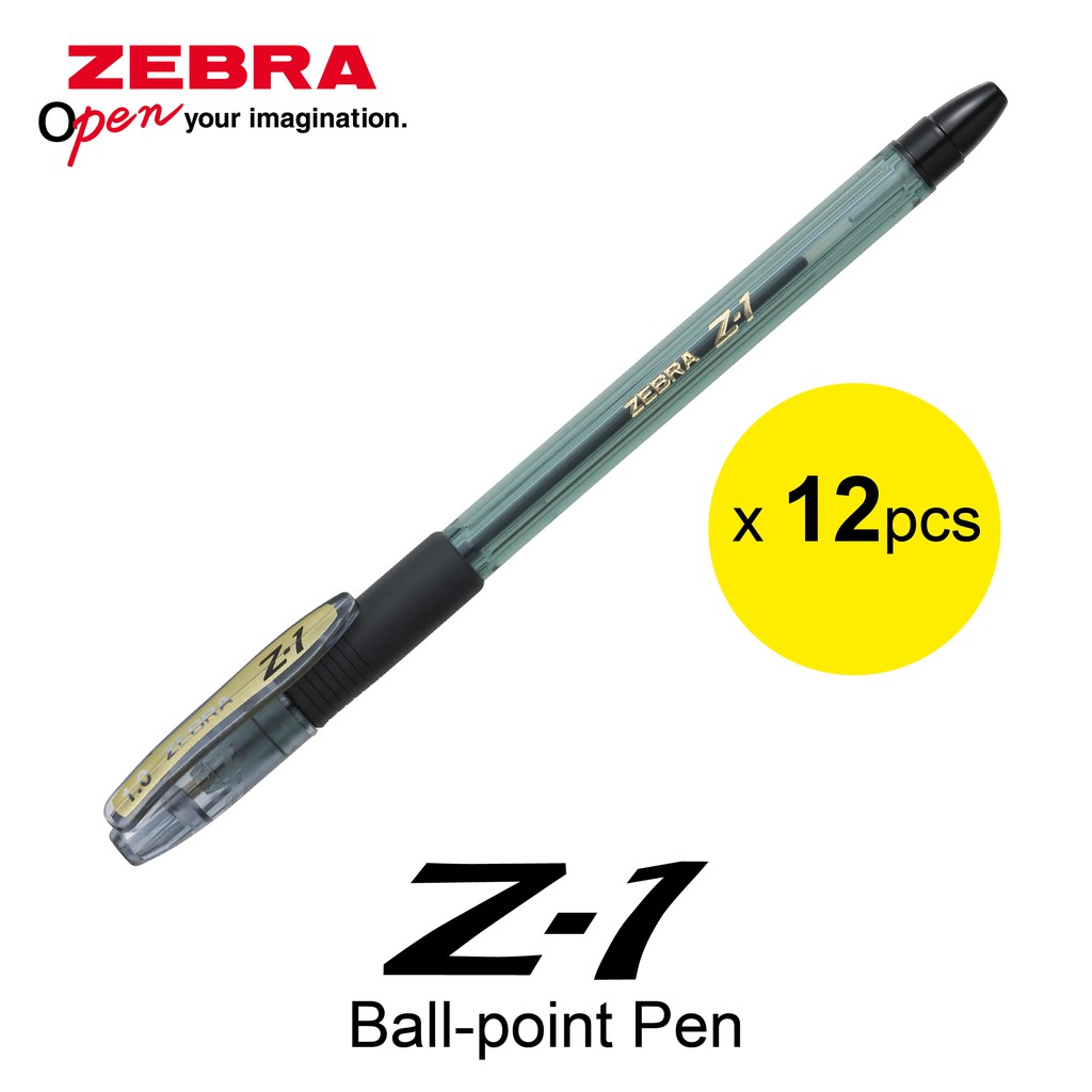 Zebra Z-1 Ball Pen 0.7mm / 1.0mm (12 Pcs) | Shopee Malaysia
