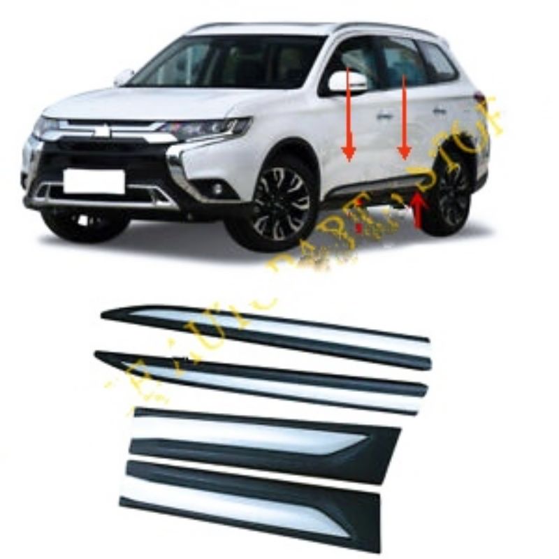 Mitsubishi Outlander GF3W 2016 - 2021 Door Molding Trim Front Rear ...