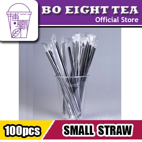 SMALL THIN STRAW (SINGLE PACK)单独包装小支吸管(21cm*8cm hole)Individually ...