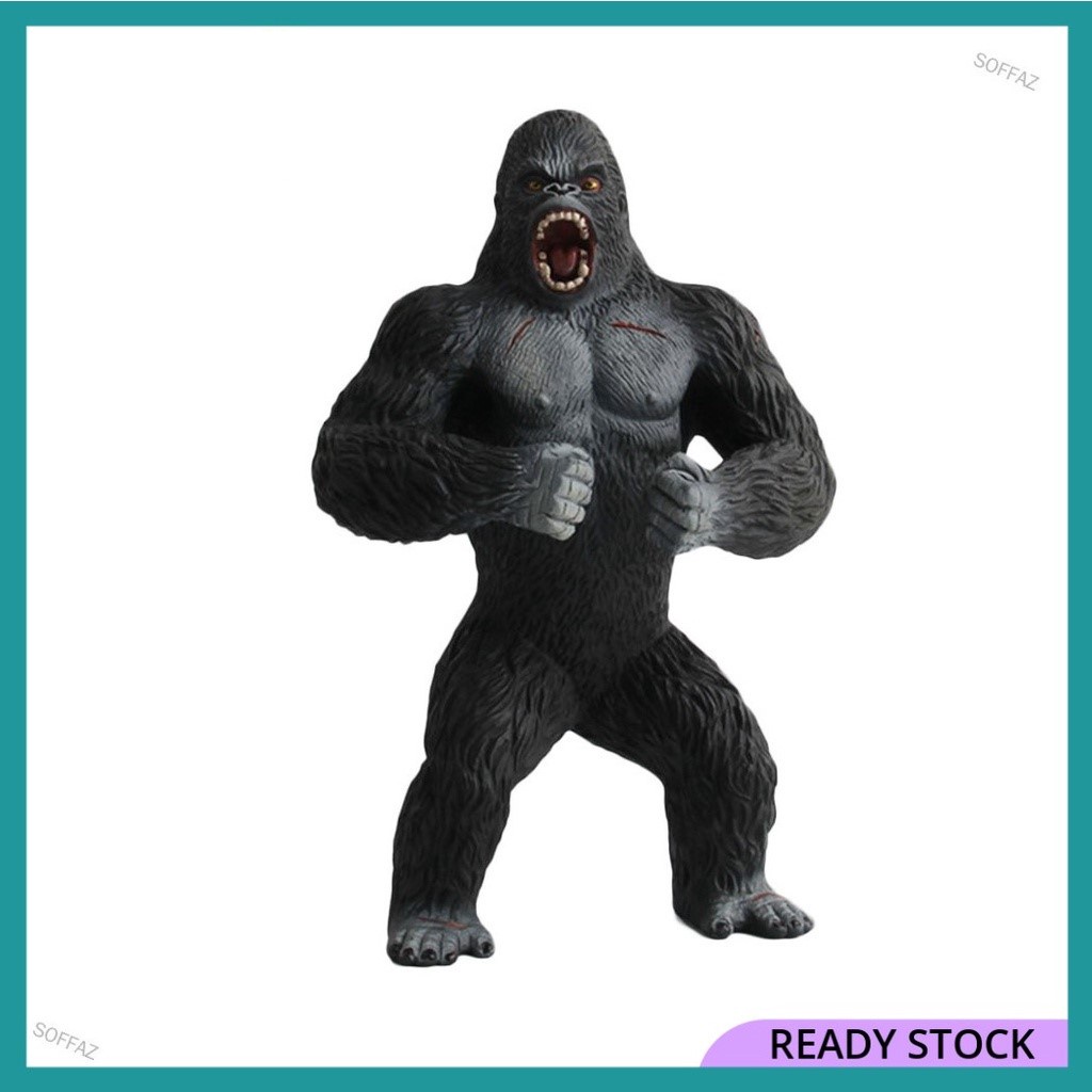 Patung Gorilla Chimpanzee Movies Wild Animals Monkey PVC Figure ...