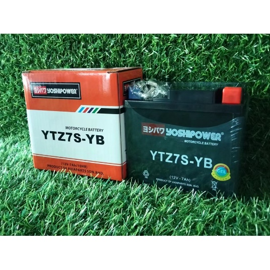 YOSHIPOWER Maintenance Free Battery Bateri YTZ7V / YTZ7S GEL (12V-6Ah ...