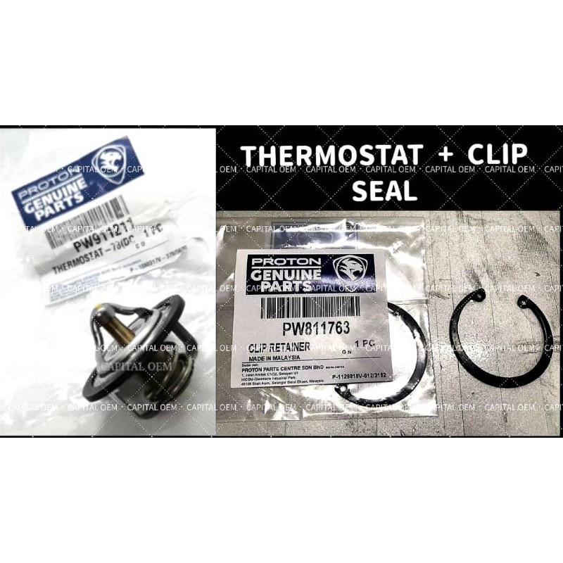 PW911211 THERMOSTAT 78'C /82'C PROTON BLM SAGA FLX GEN2 SATRIA NEO ...