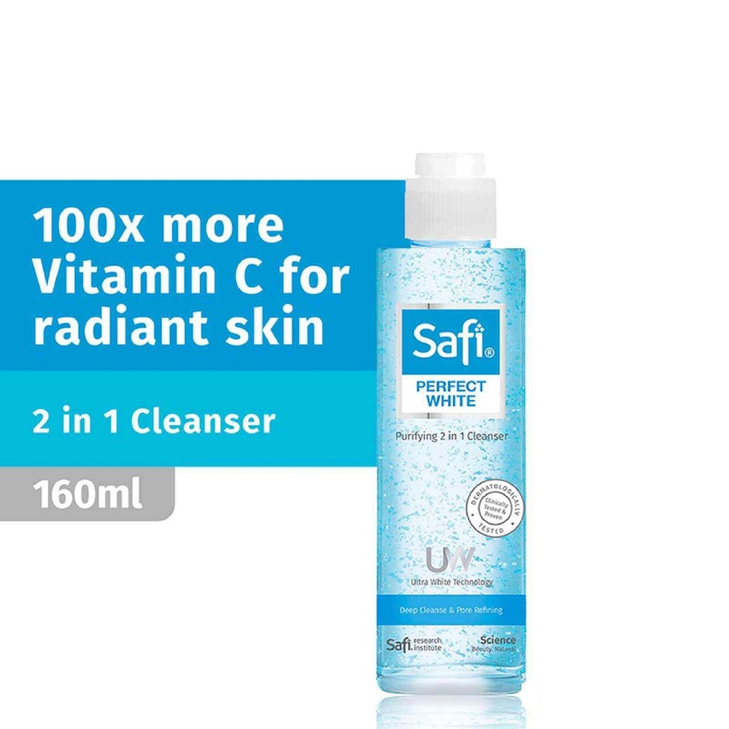 Safi Perfect White Purify 2In1 Cleanser (160ml) | Shopee Malaysia