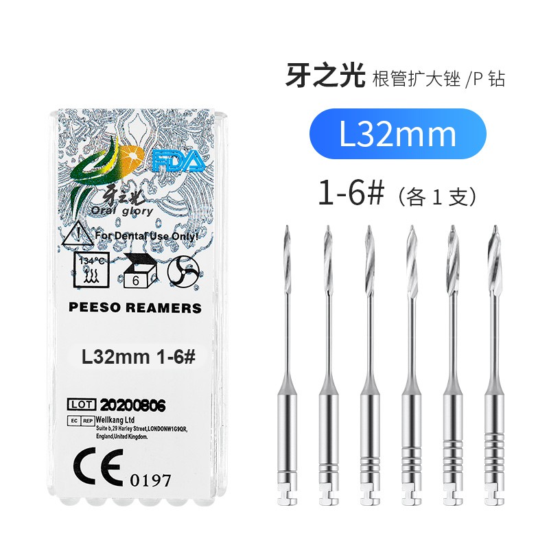 Dental PEESO REAMERS Drill 32mm Endodontic Root Canal Instrument ...