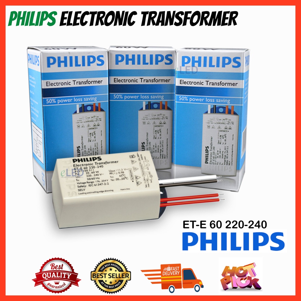 [READY STOCK] PHILIPS Electronic Transformer 60W ET-E 60 220-240 ...