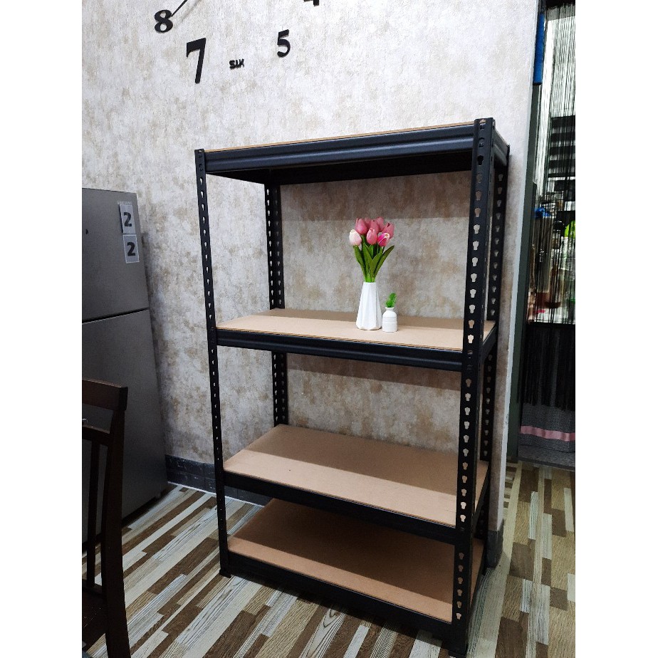 NEXUS [Black] 4-Level Boltless Heavy Duty Rack Besi Rak Barang Rak ...