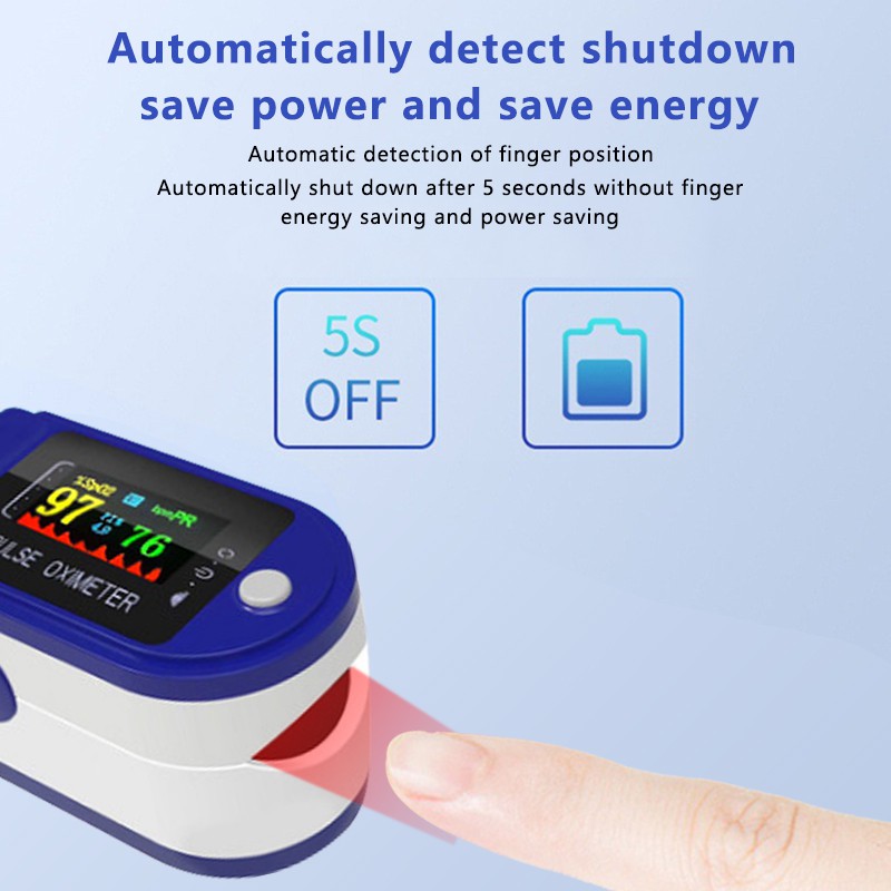 Medical Fingertip Pulse Oximeter Home family Pulse Oximeter TFT ...