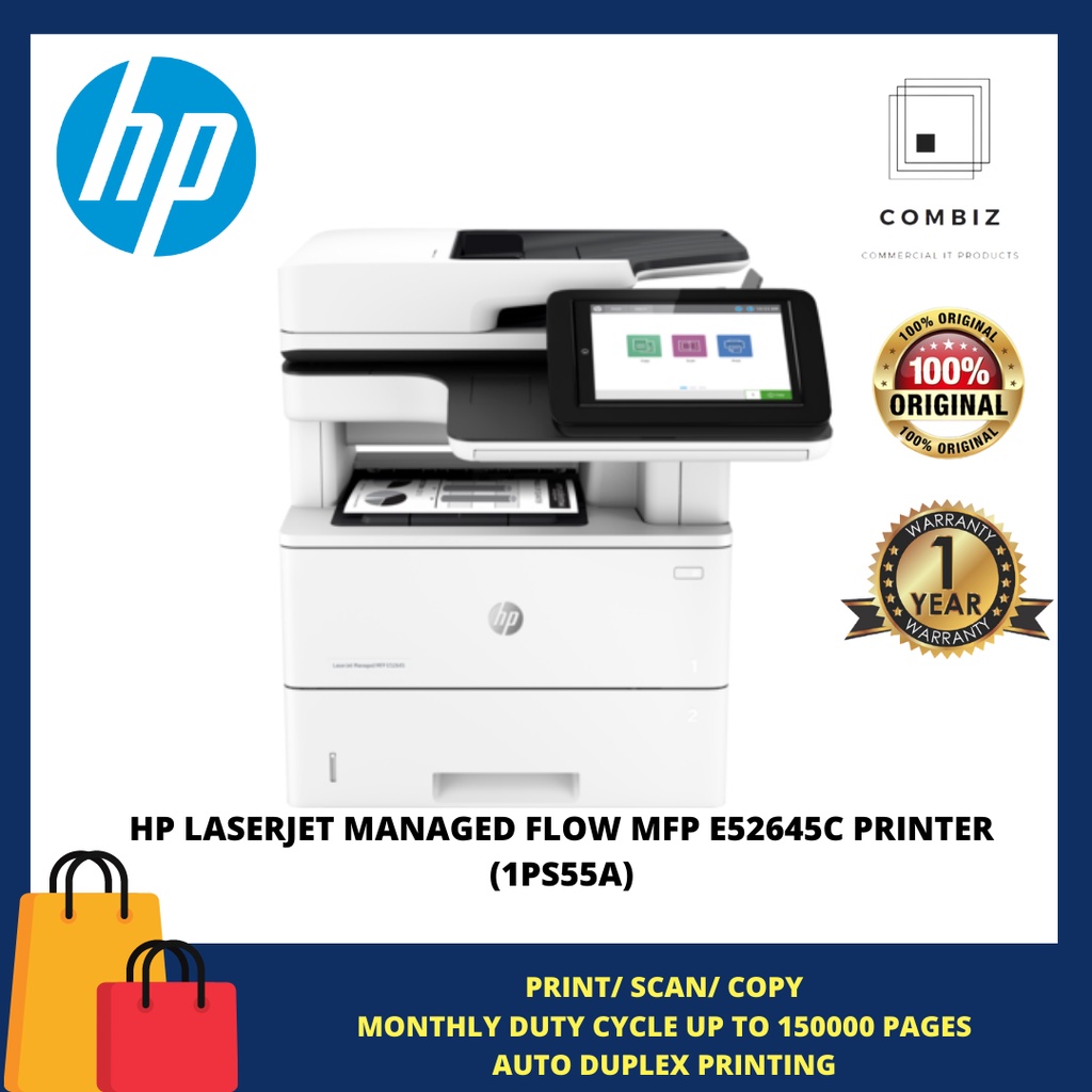 HP LASERJET MANAGED FLOW MFP E52645C PRINTER (1PS55A) | Shopee Malaysia