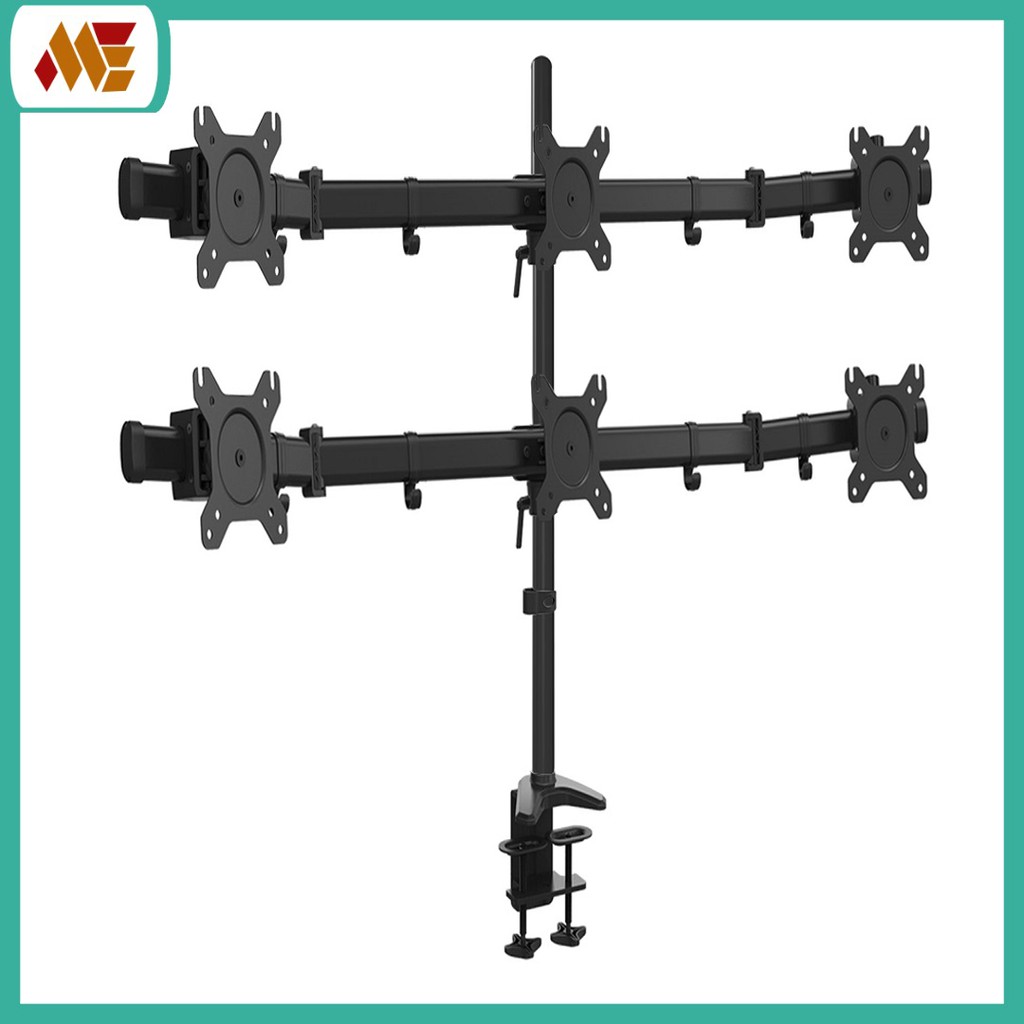 6 Monitors Arm / Monitor Stand / LED Stand / LED arm with table ...