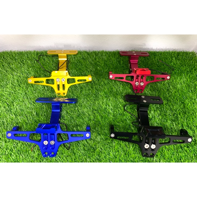 🔥Universal Motorcycle Adjustable License Number Plate Holder Bracket ...