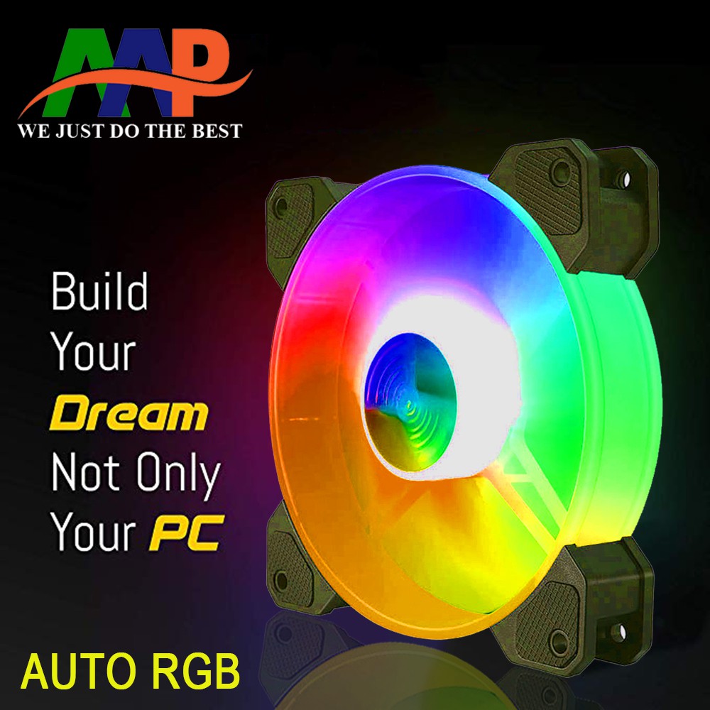 Computer HEATSINK FAN 12cm AAP Auto RGB (Auto CONVERTING LED MODE ...